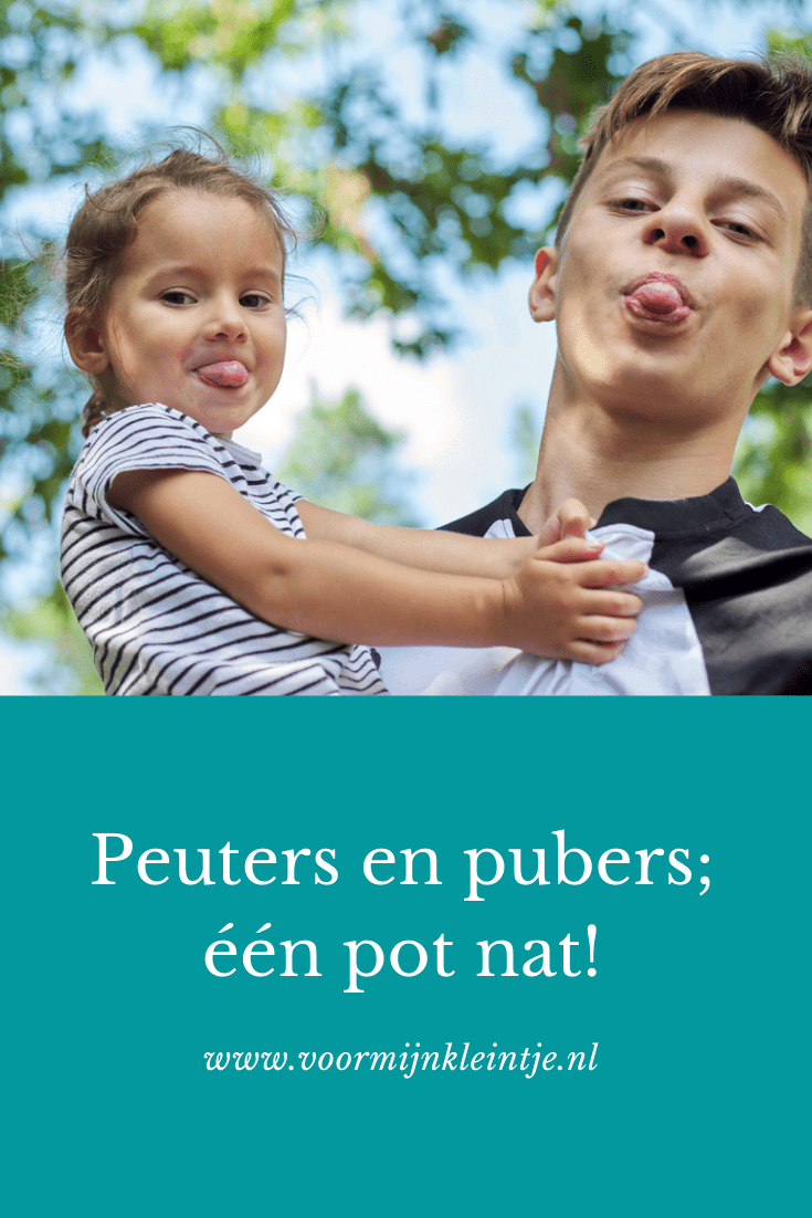 Peuters en pubers; één pot nat! | Voormijnkleintje.nl