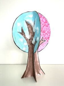 DIY: 4 seizoenen boom knutselen [met printable] | Voormijnkleintje.nl