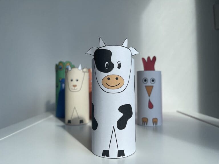 Makkelijk dieren knutselen met wc rollen - printable pakket ...