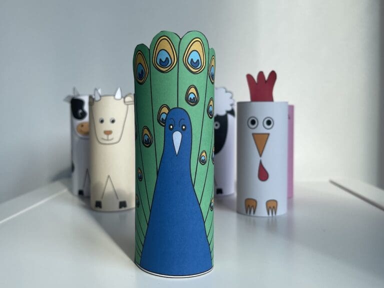 Makkelijk dieren knutselen met wc rollen - printable pakket ...