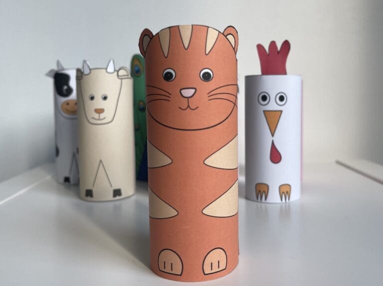 Makkelijk dieren knutselen met wc rollen - printable pakket ...