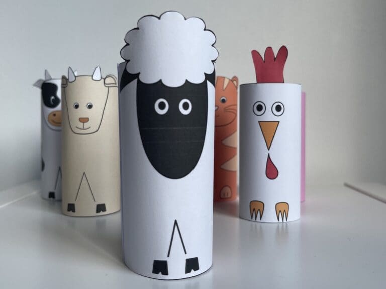Makkelijk dieren knutselen met wc rollen - printable pakket ...