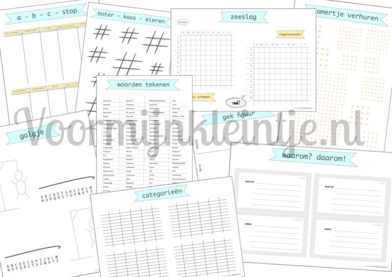 Super leuk: 9 pen en papier spelletjes | Voormijnkleintje.nl