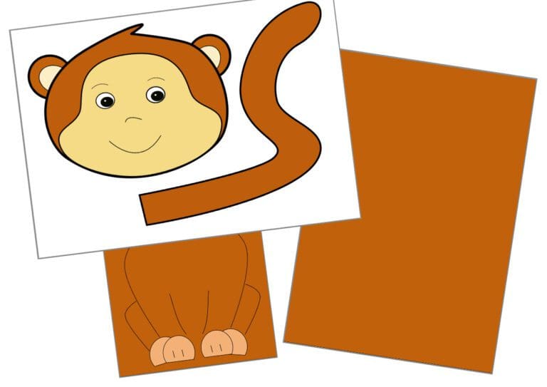 Makkelijke aap surprise maken – printable