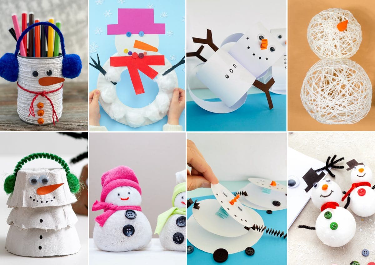 Sneeuwpop knutselen? Hier 14 ideeën om te maken | Voormijnkleintje.nl